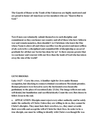 Jesus was demanding we carry the cross | DOCX