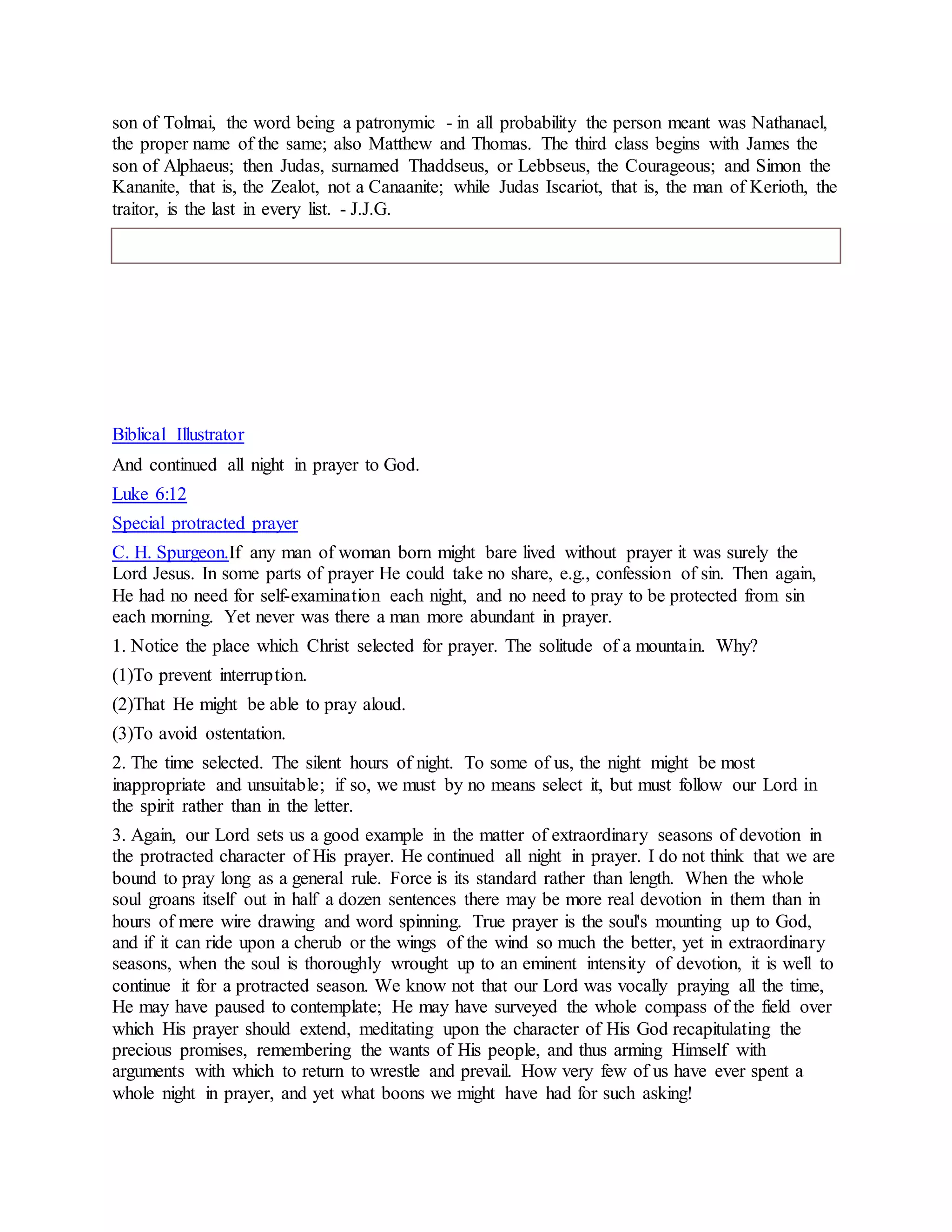 Jesus was dependent on prayer | DOCX