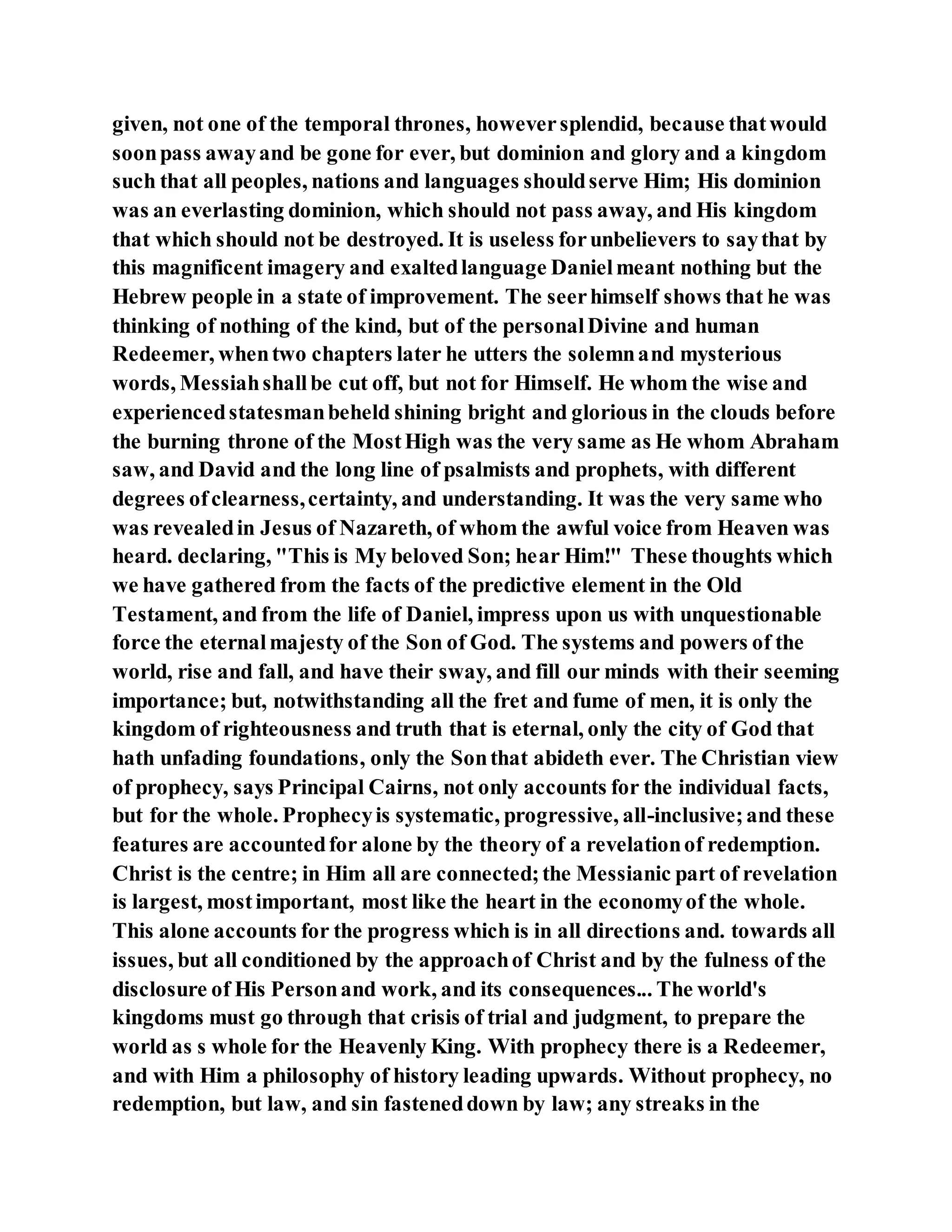 Jesus was given everlasting dominion | DOCX