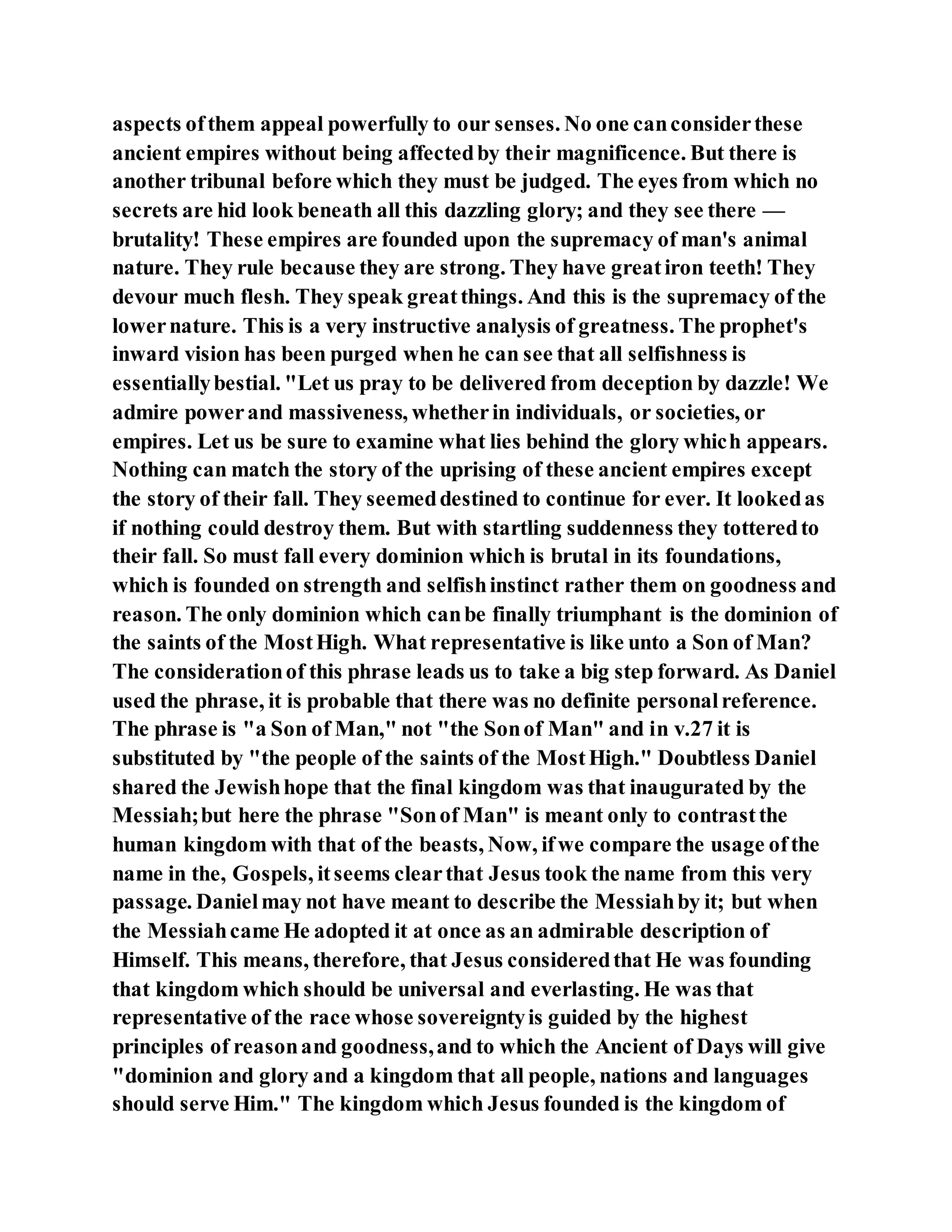 Jesus was given everlasting dominion | DOCX