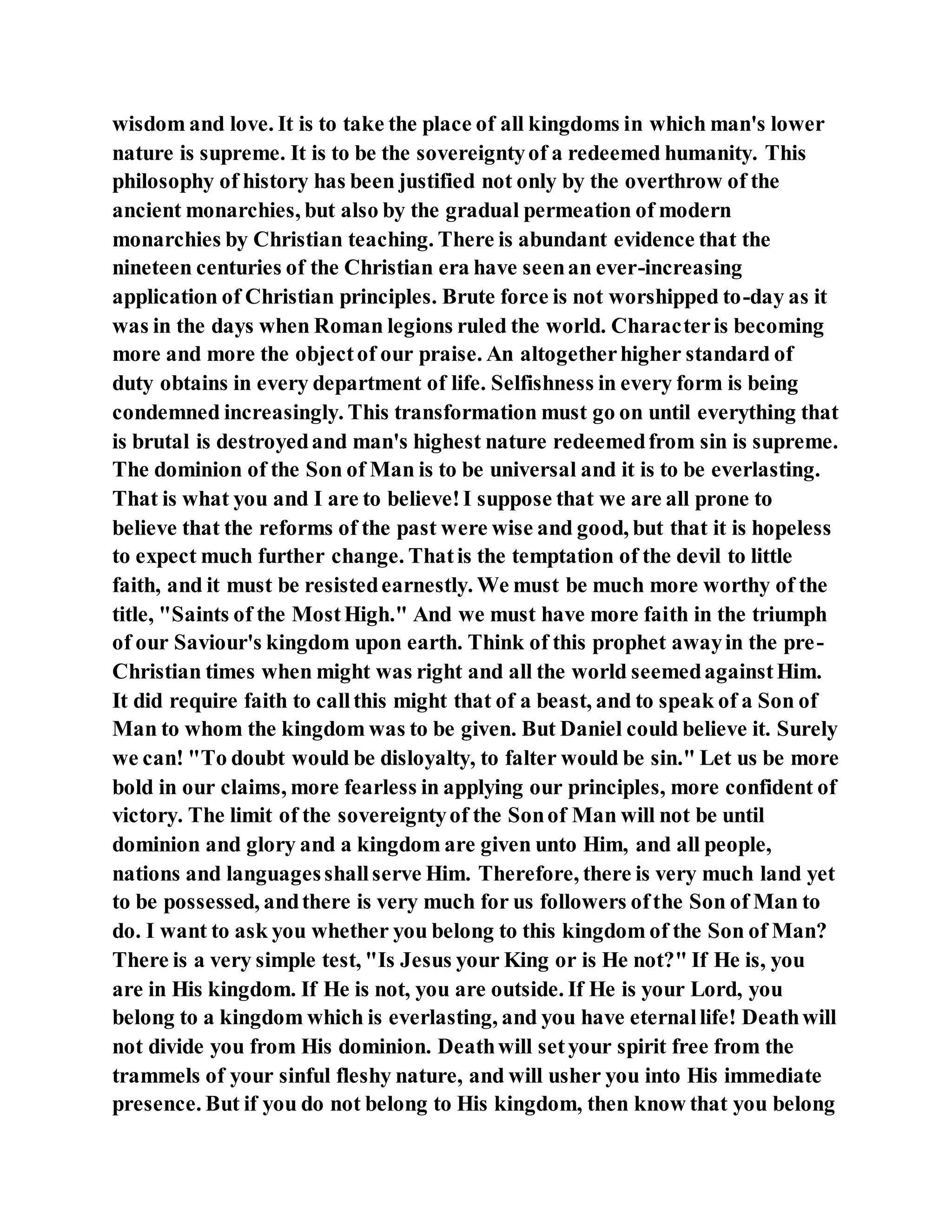 Jesus was given everlasting dominion | DOCX