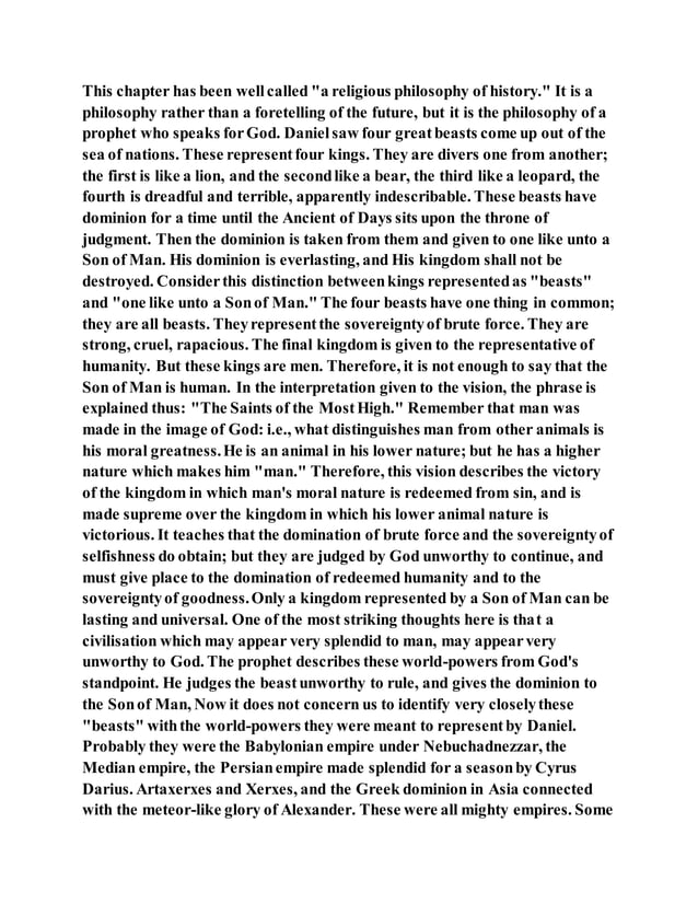 Jesus was given everlasting dominion | PDF