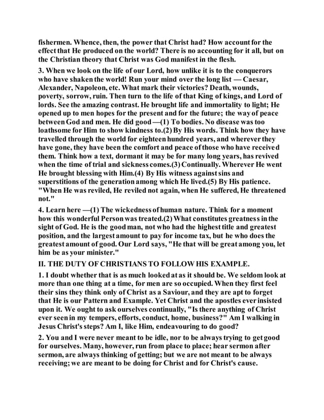 Jesus was going about doing good | PDF