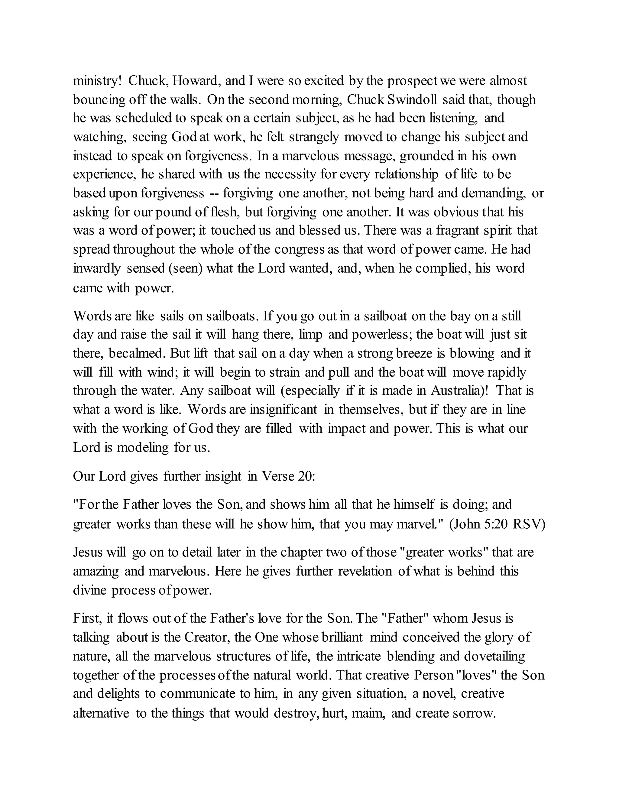 Jesus was helpless without the father | DOCX