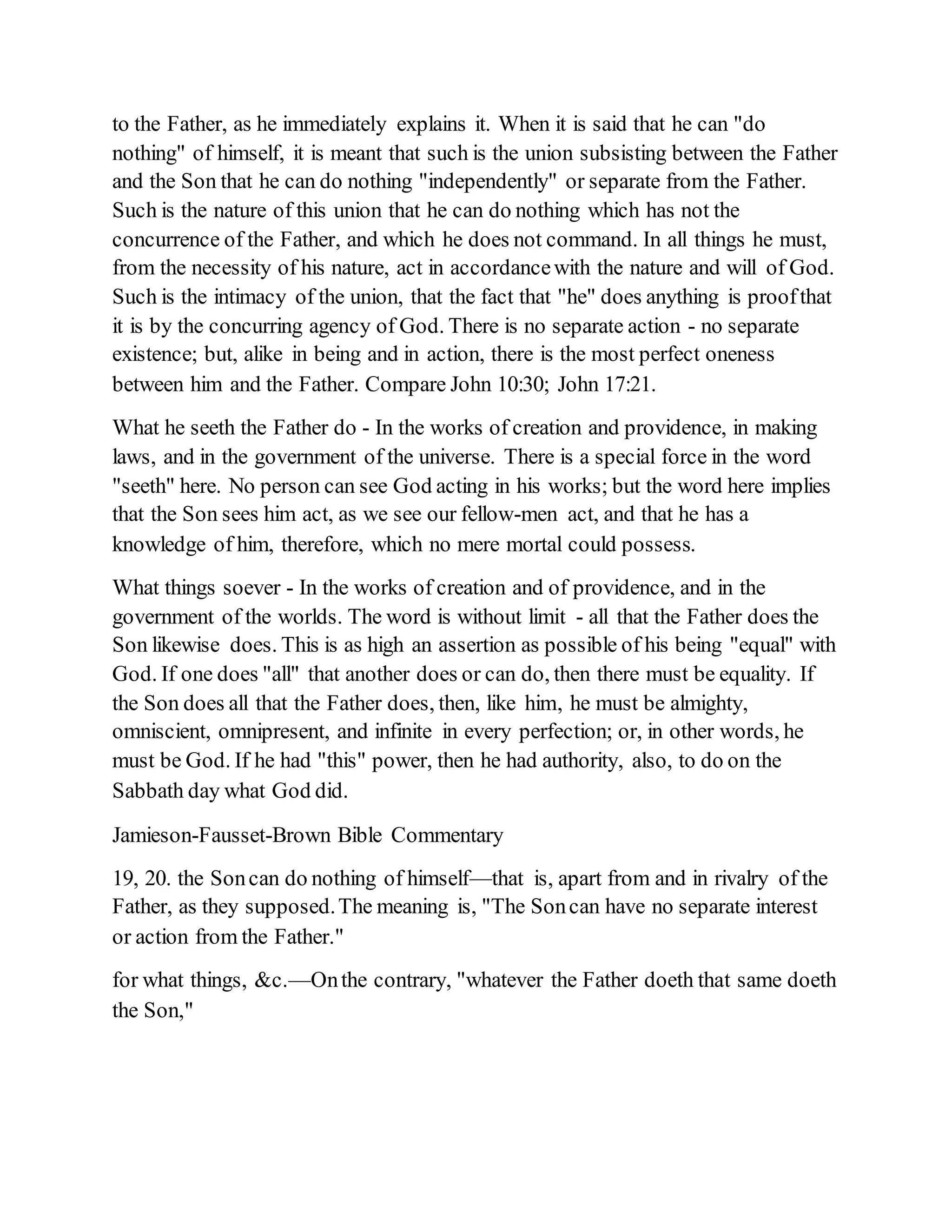 Jesus was helpless without the father | DOCX