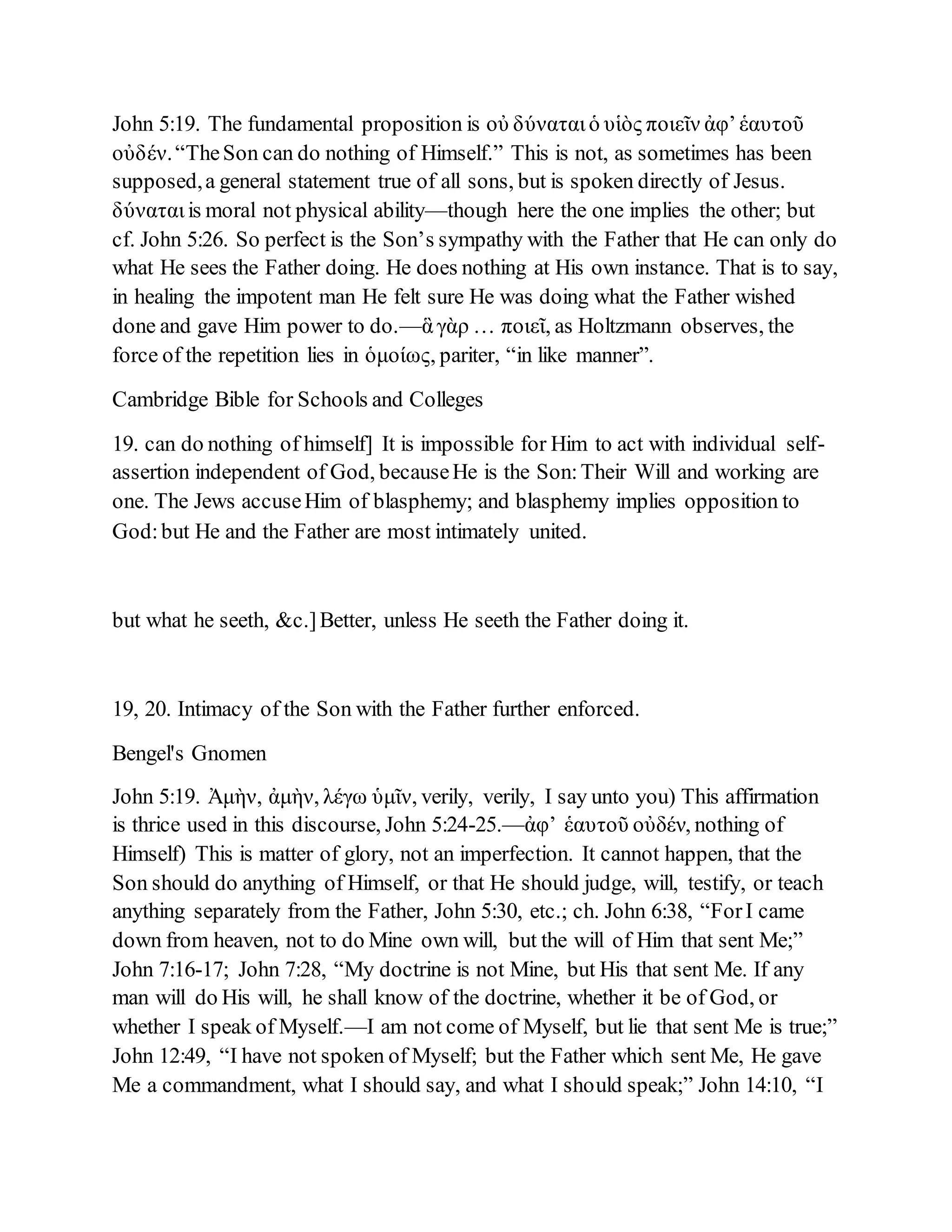 Jesus was helpless without the father | DOCX