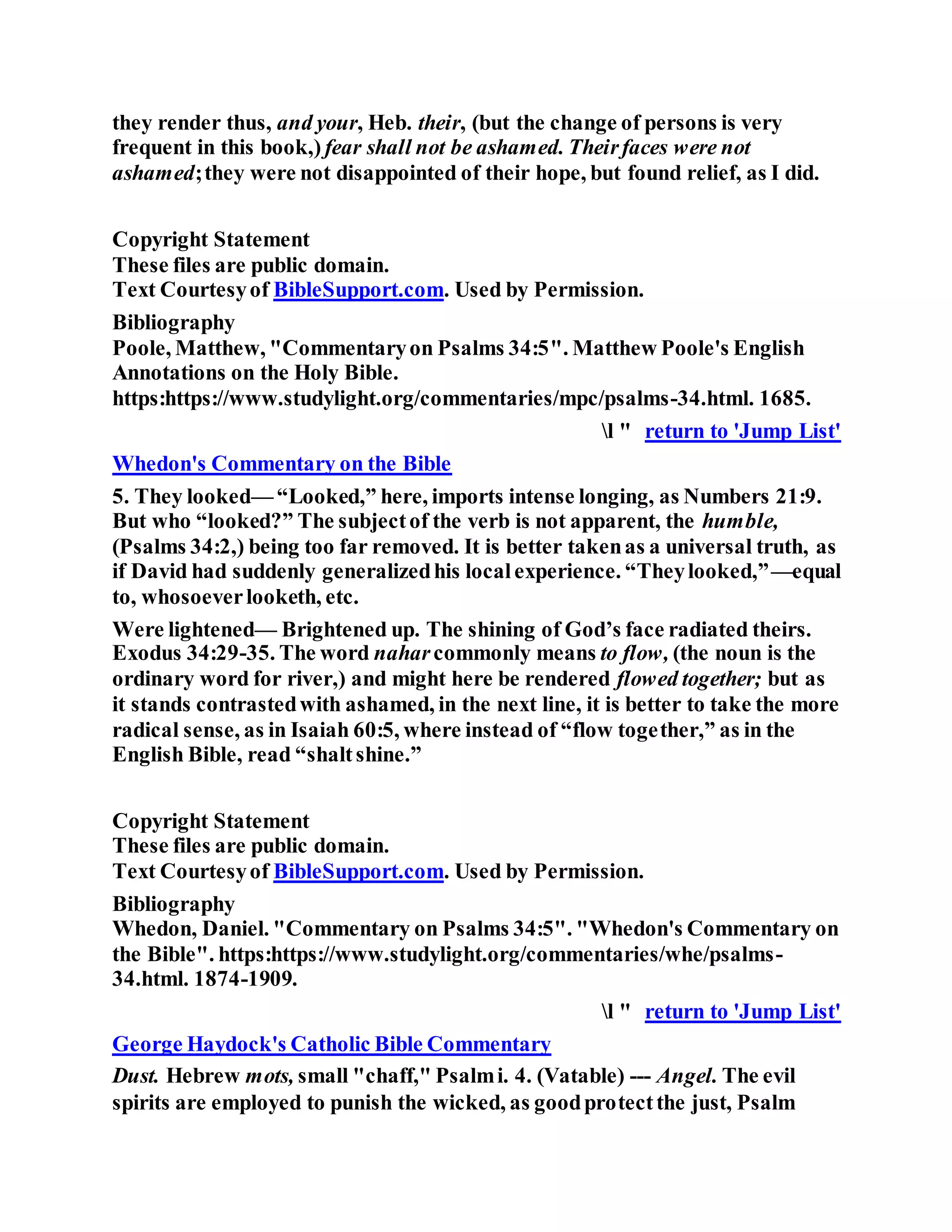 Jesus was looked at and they are radiant | DOCX