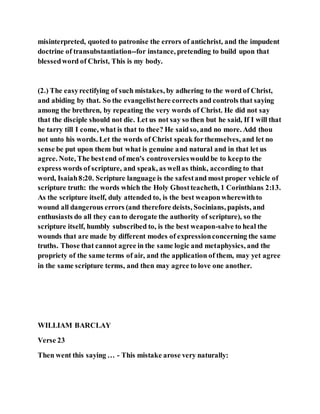 Jesus was misinterpreted by his disciples | DOCX