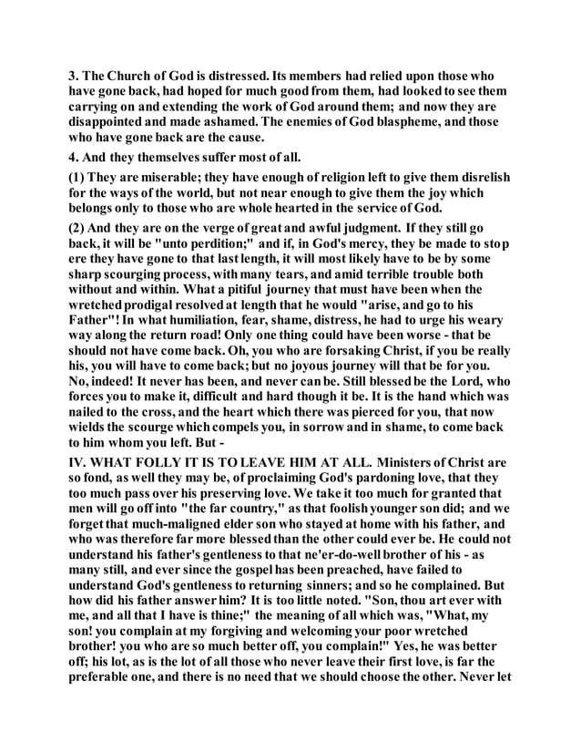 Jesus was our first love | PDF
