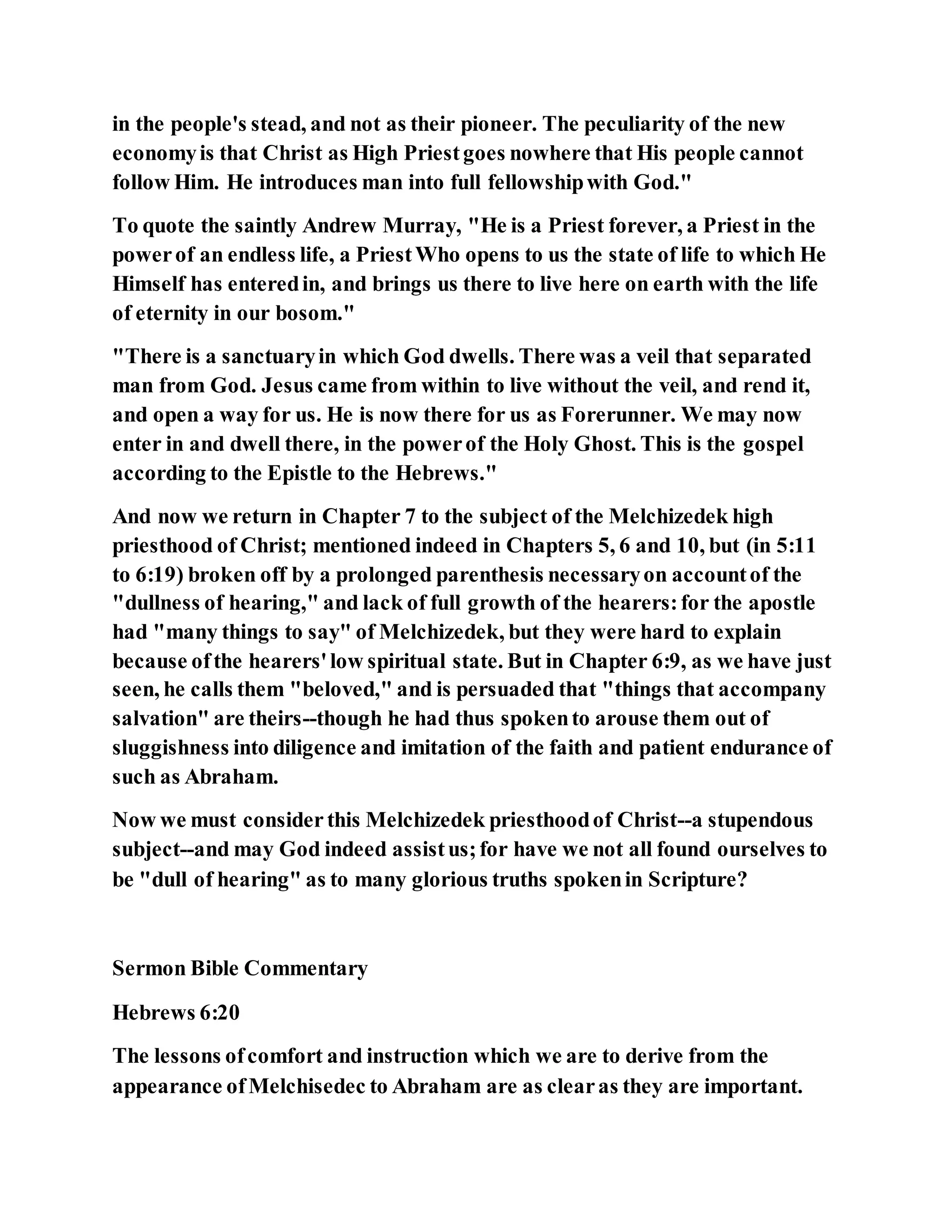 Jesus was our forerunner | PDF