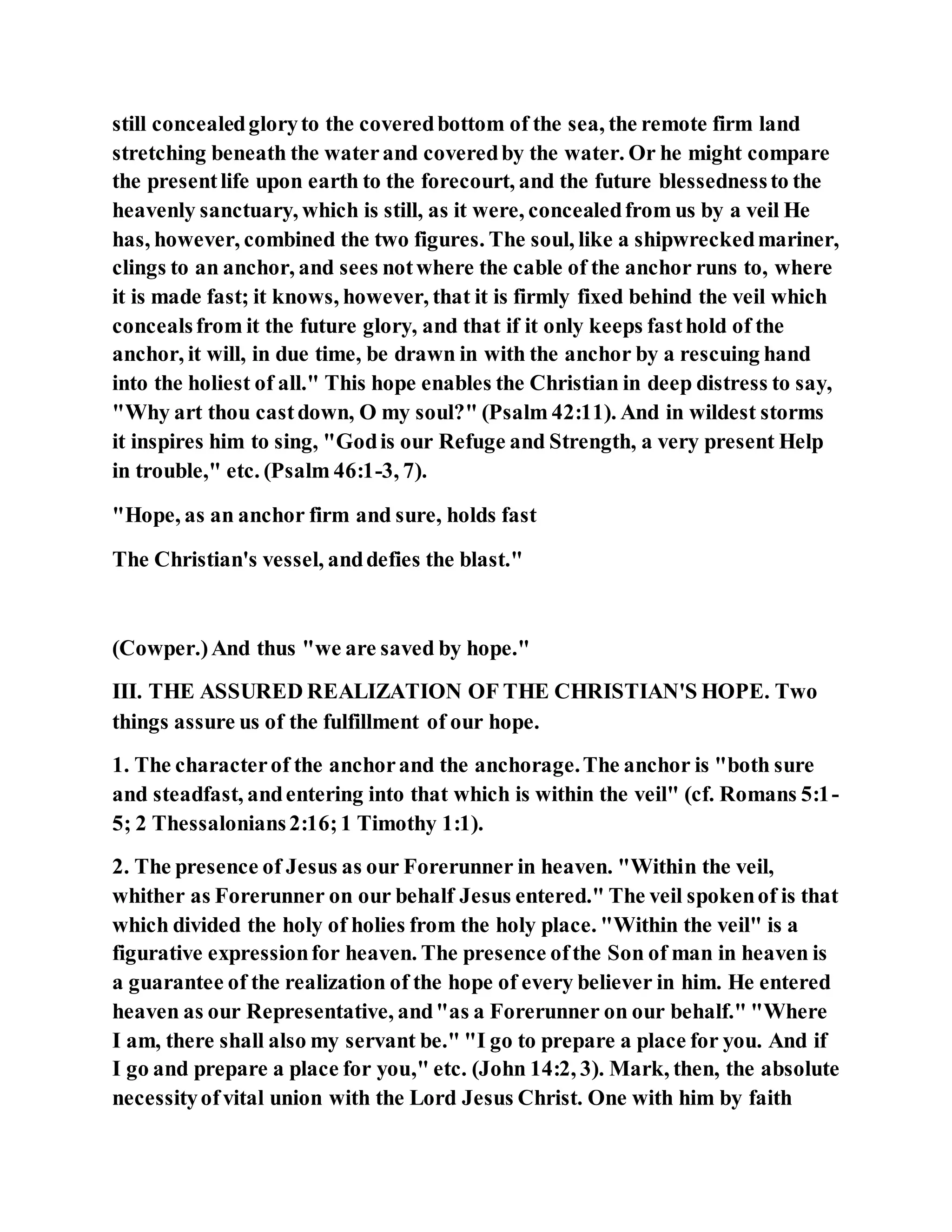 Jesus was our forerunner | PDF