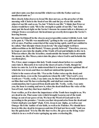 Jesus was our life | DOCX