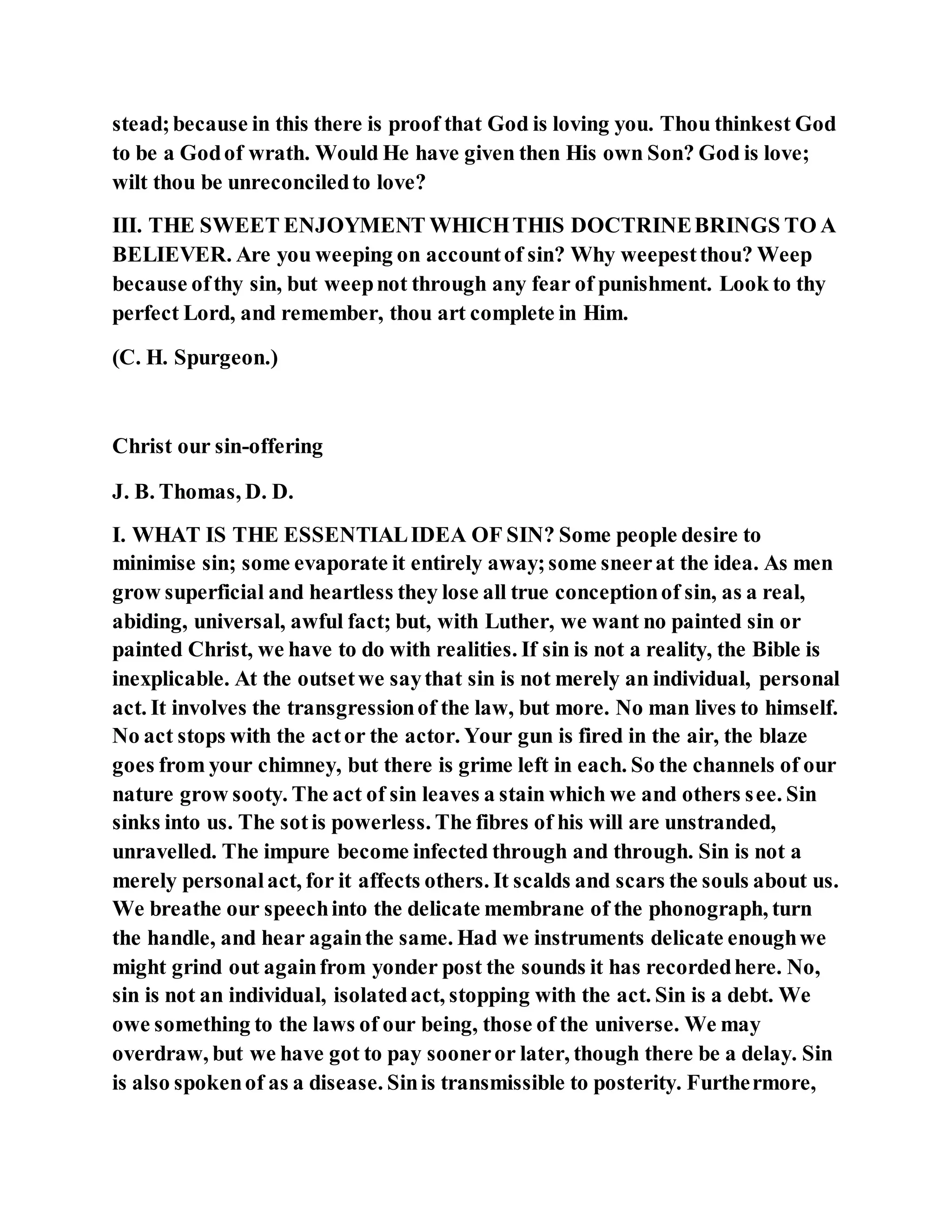 Jesus was our substitute | PDF