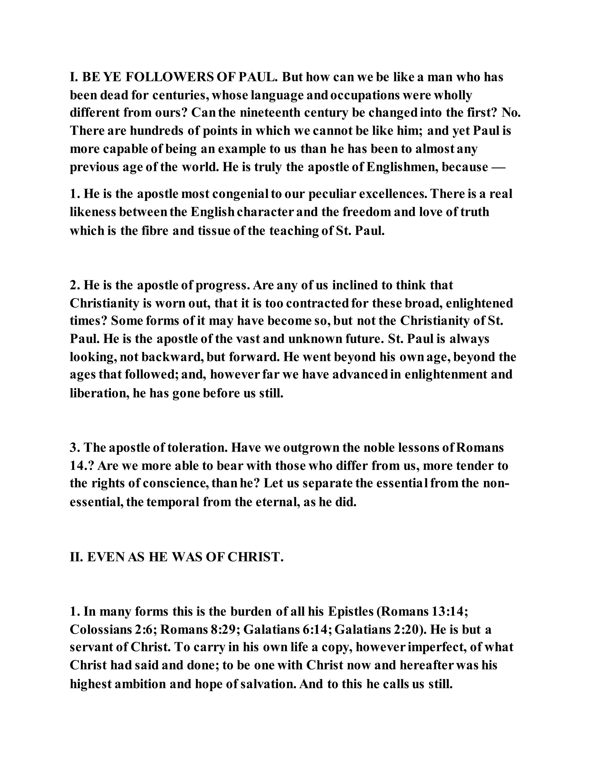 Jesus was paul's example | PDF