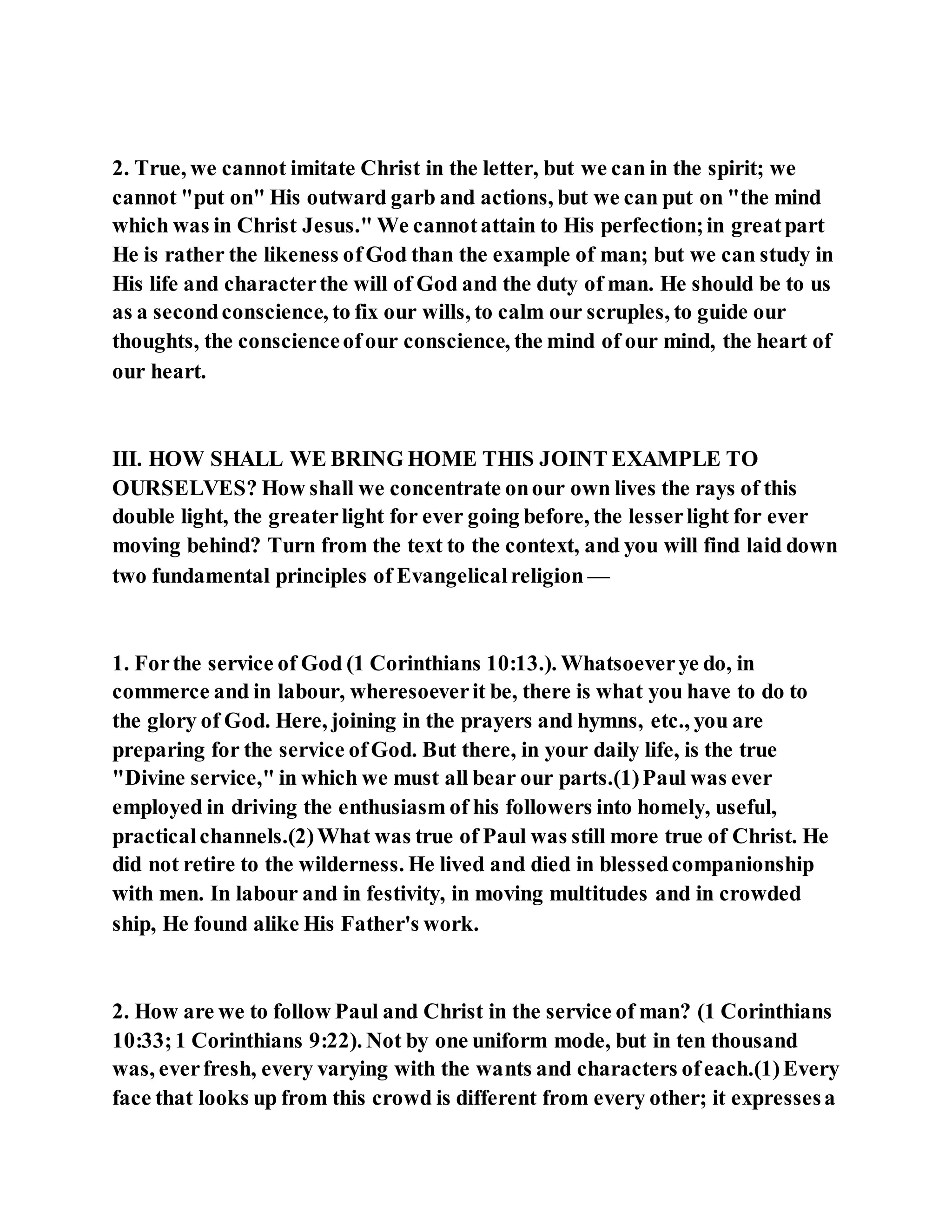 Jesus was paul's example | PDF