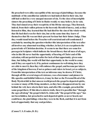 Jesus was preaching to the spirits in prison | DOCX