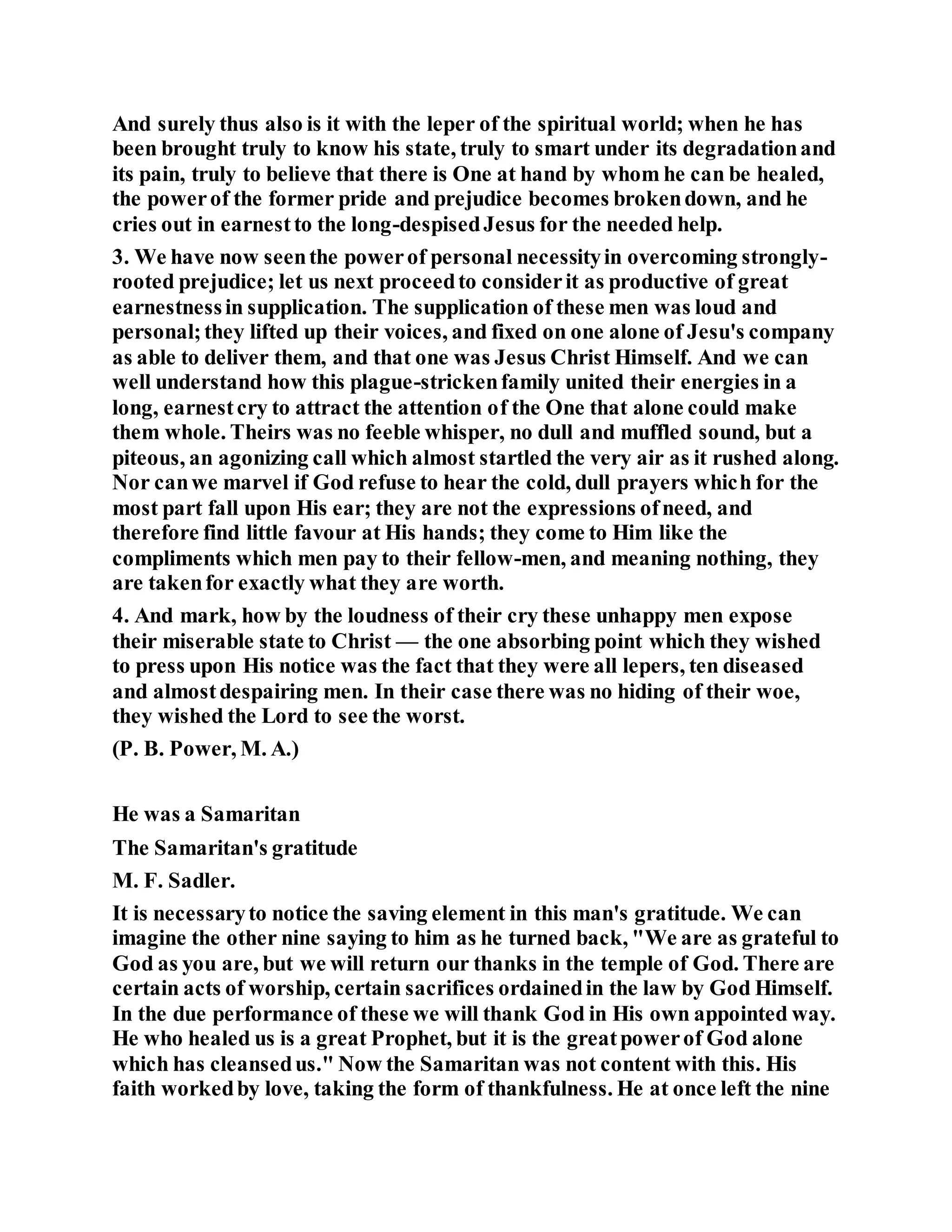 Jesus was puzzled by thanklessness | PDF