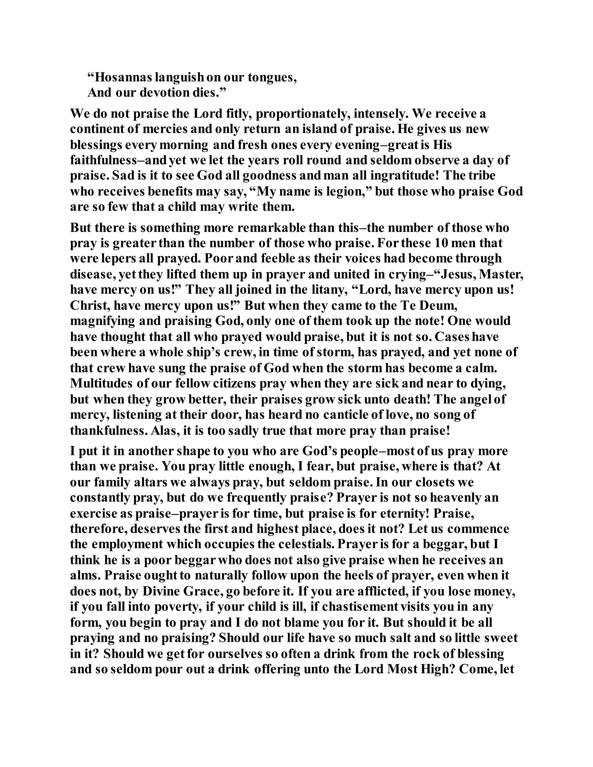 Jesus was puzzled by thanklessness | PDF