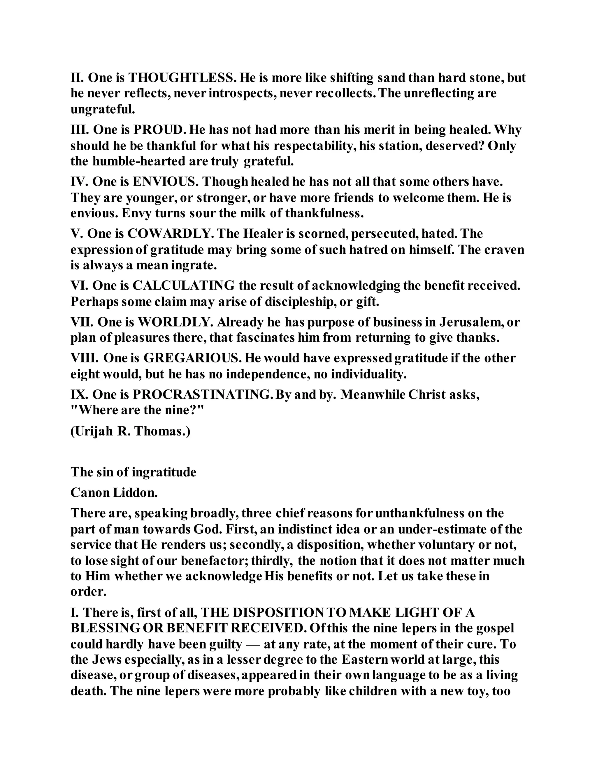 Jesus was puzzled by thanklessness | PDF