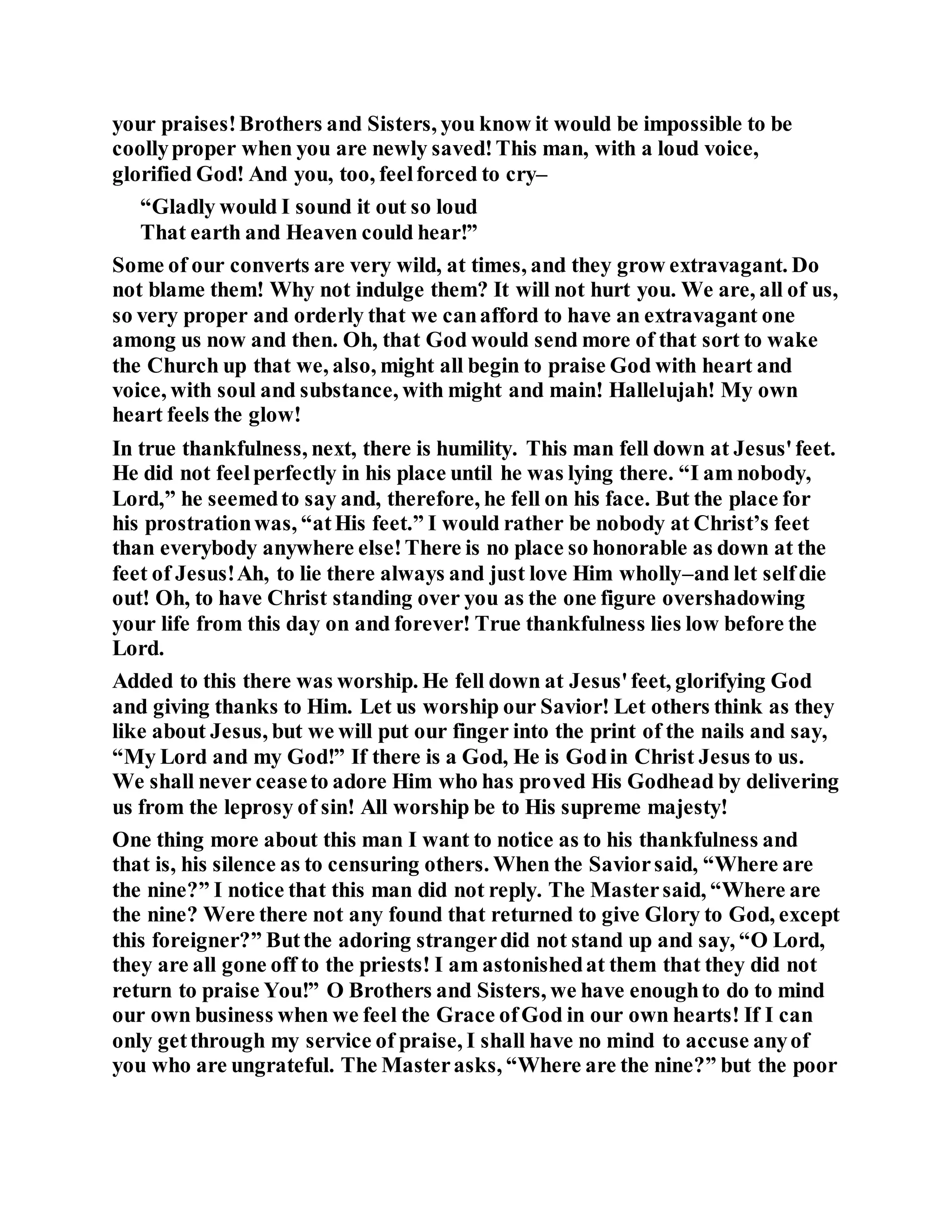 Jesus was puzzled by thanklessness | PDF