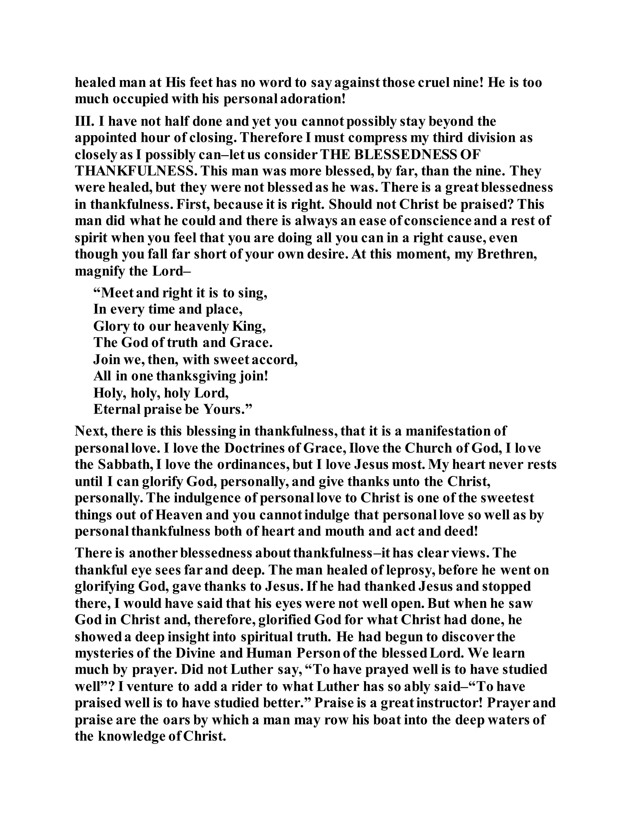 Jesus was puzzled by thanklessness | PDF