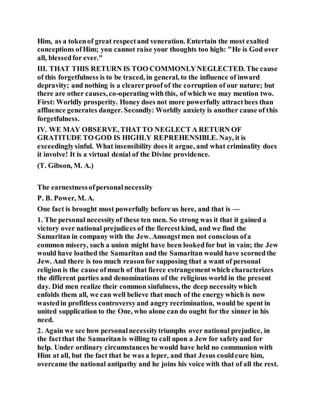 Jesus was puzzled by thanklessness | PDF