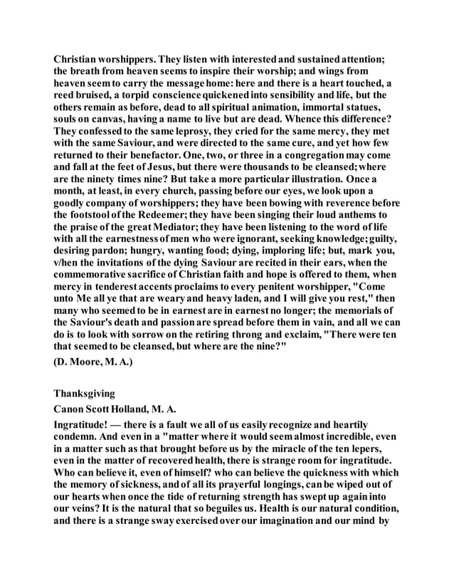 Jesus was puzzled by thanklessness | PDF