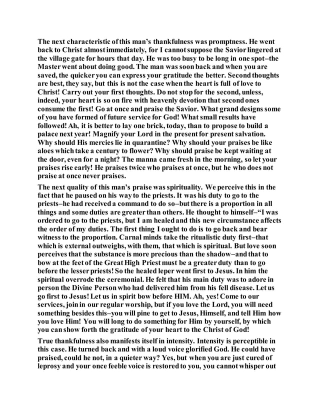 Jesus was puzzled by thanklessness | PDF