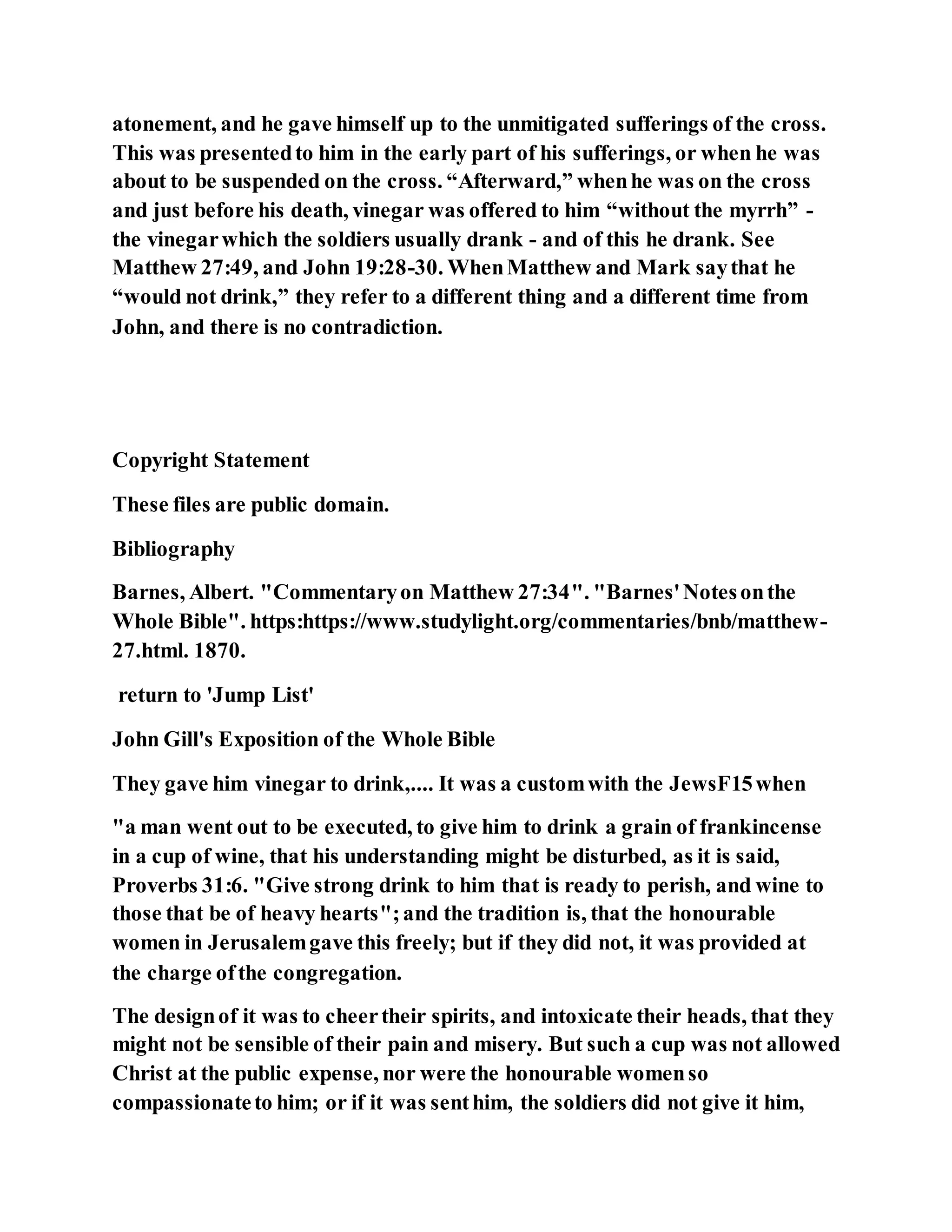 Jesus was refusing to drink gall | PDF