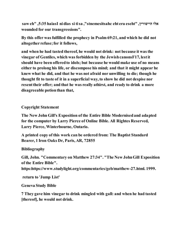 Jesus was refusing to drink gall | PDF