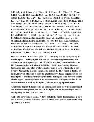 Jesus was rested on by the holy spirit | DOCX