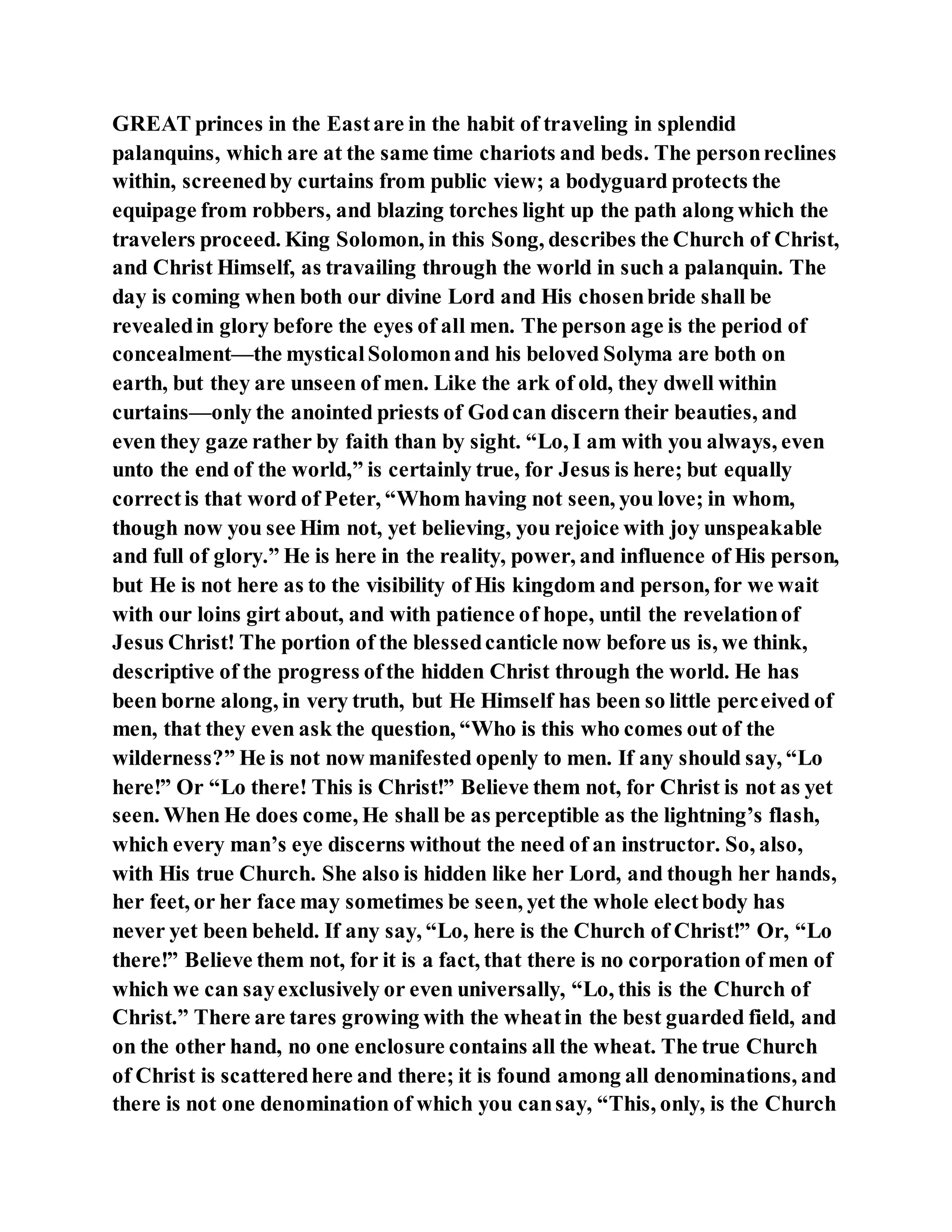 Jesus was riding in a glorious chariot | DOCX
