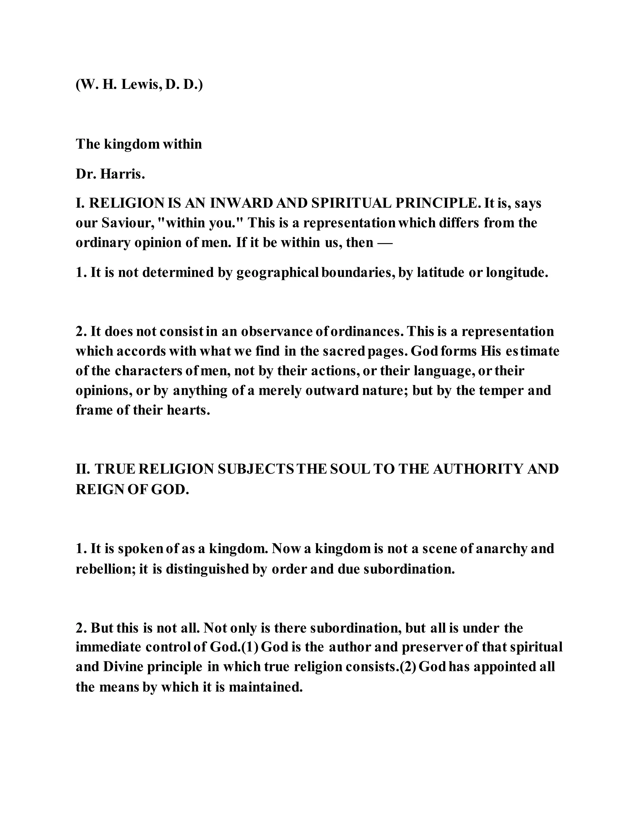 Jesus was saying god's kingdom is within | DOCX