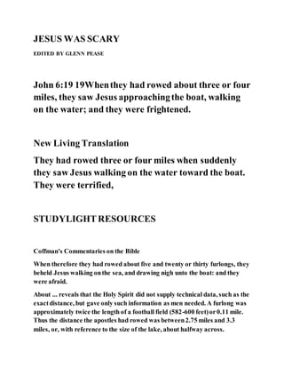 Jesus was scary | DOCX