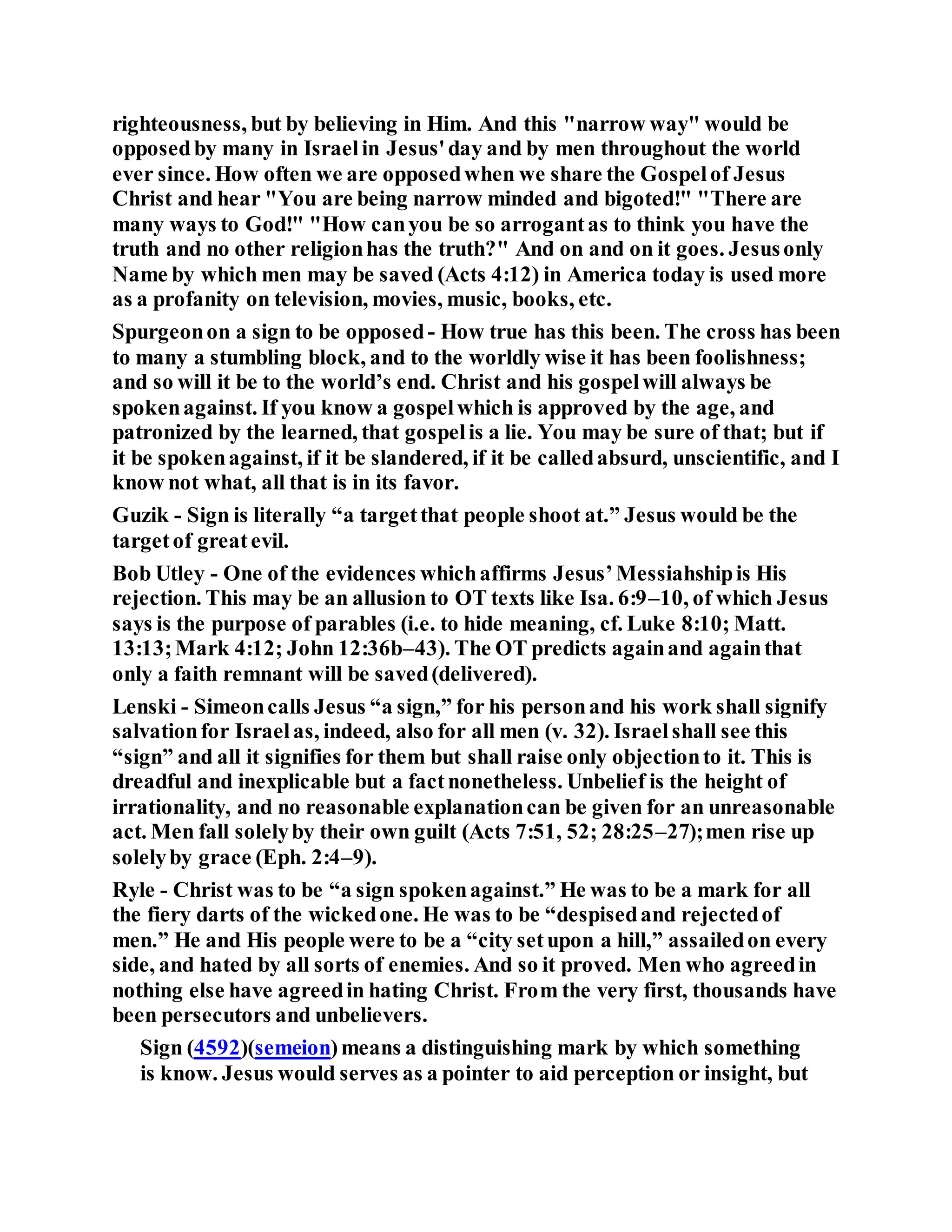 Jesus was set for the fall and rise of many | DOCX