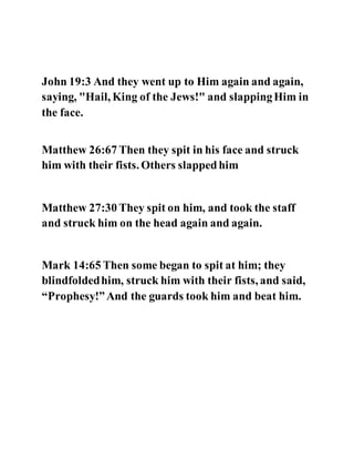 Jesus was slapped in the face | DOCX