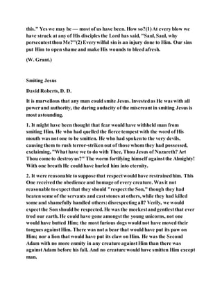 Jesus was slapped in the face | DOCX