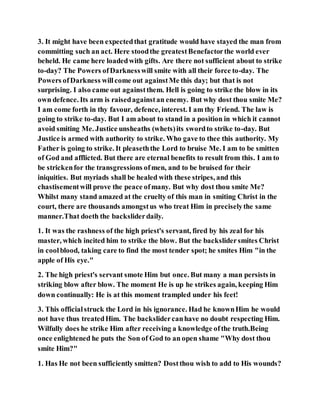Jesus was slapped in the face | DOCX
