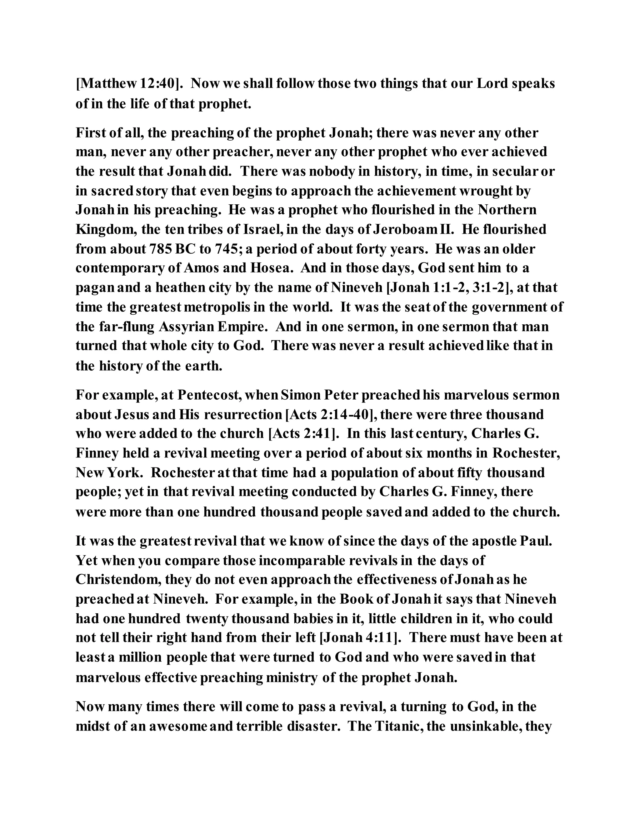 Jesus was something greater than jonah | DOCX