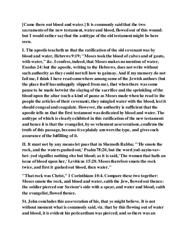 Jesus was stabbed with a spear