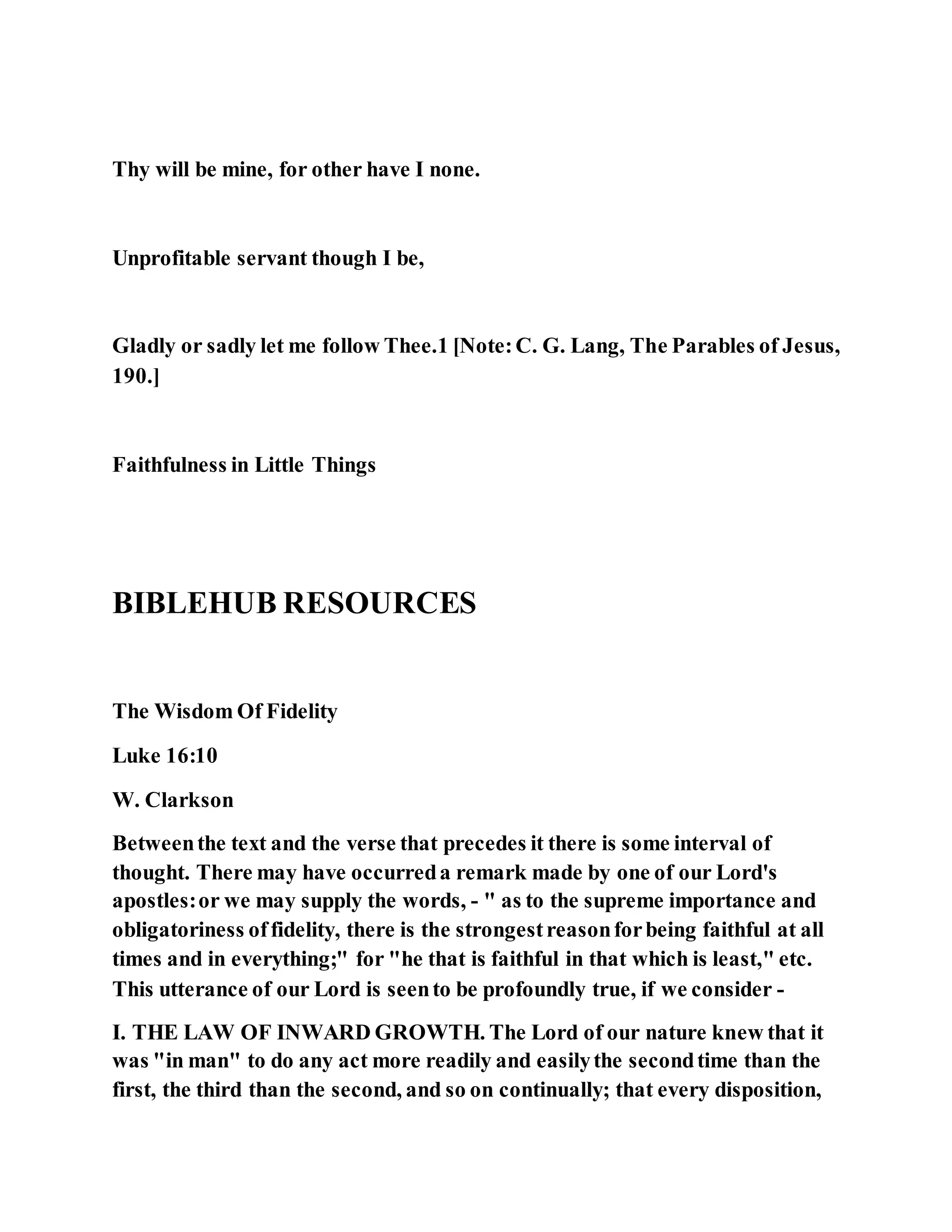 Jesus was stressing the importance of little things | PDF