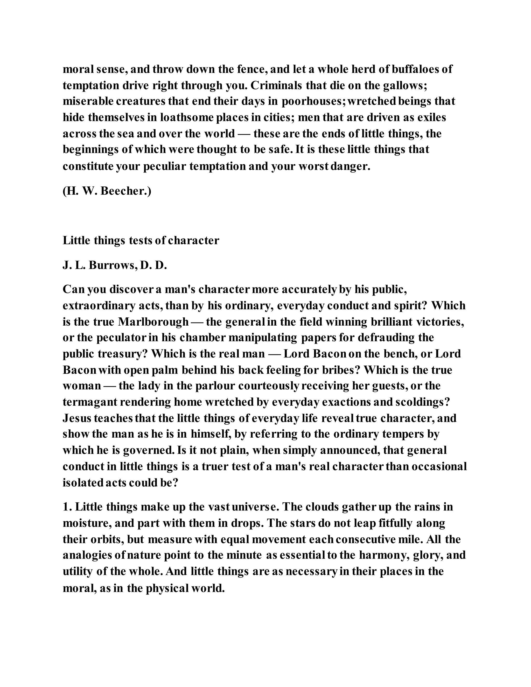 Jesus was stressing the importance of little things | PDF