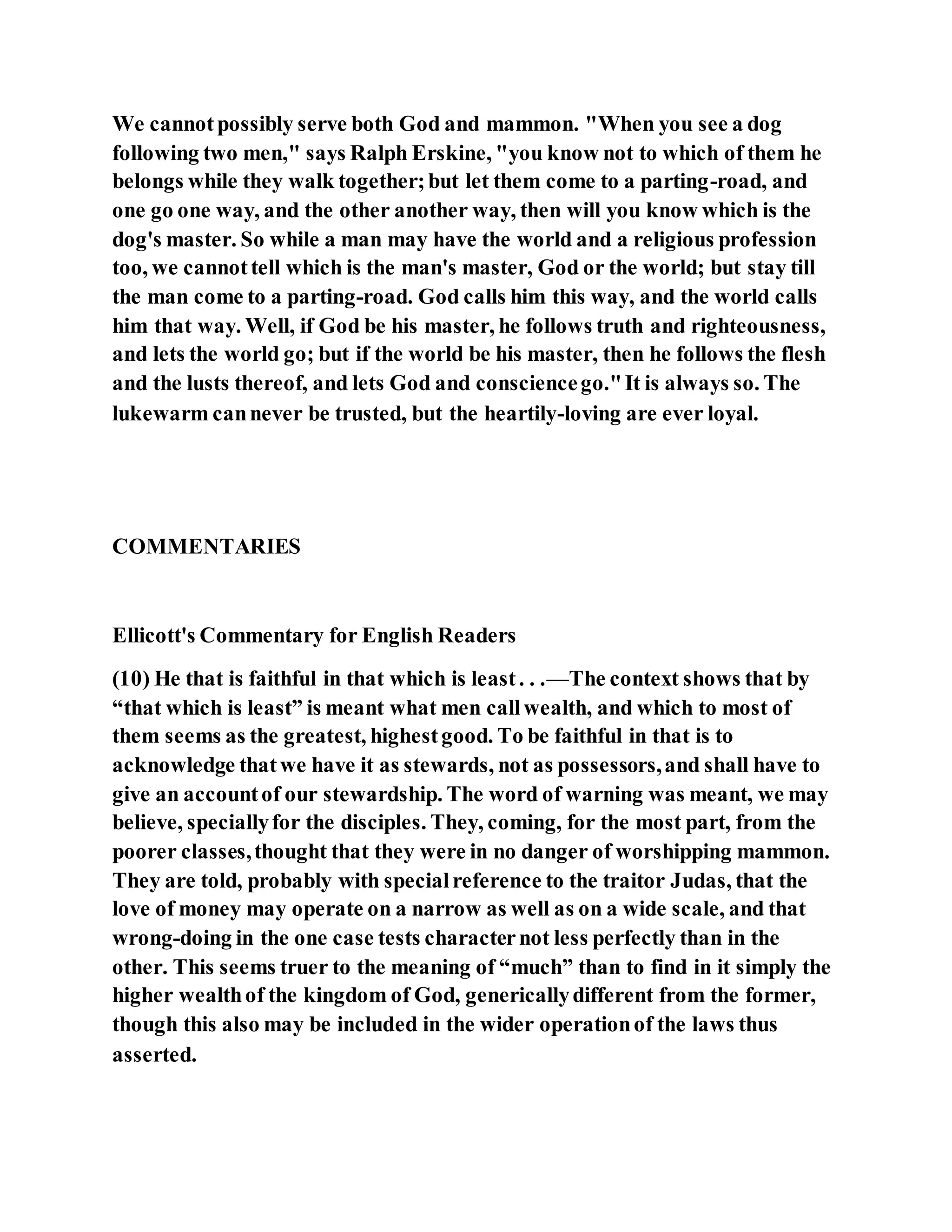 Jesus was stressing the importance of little things | PDF