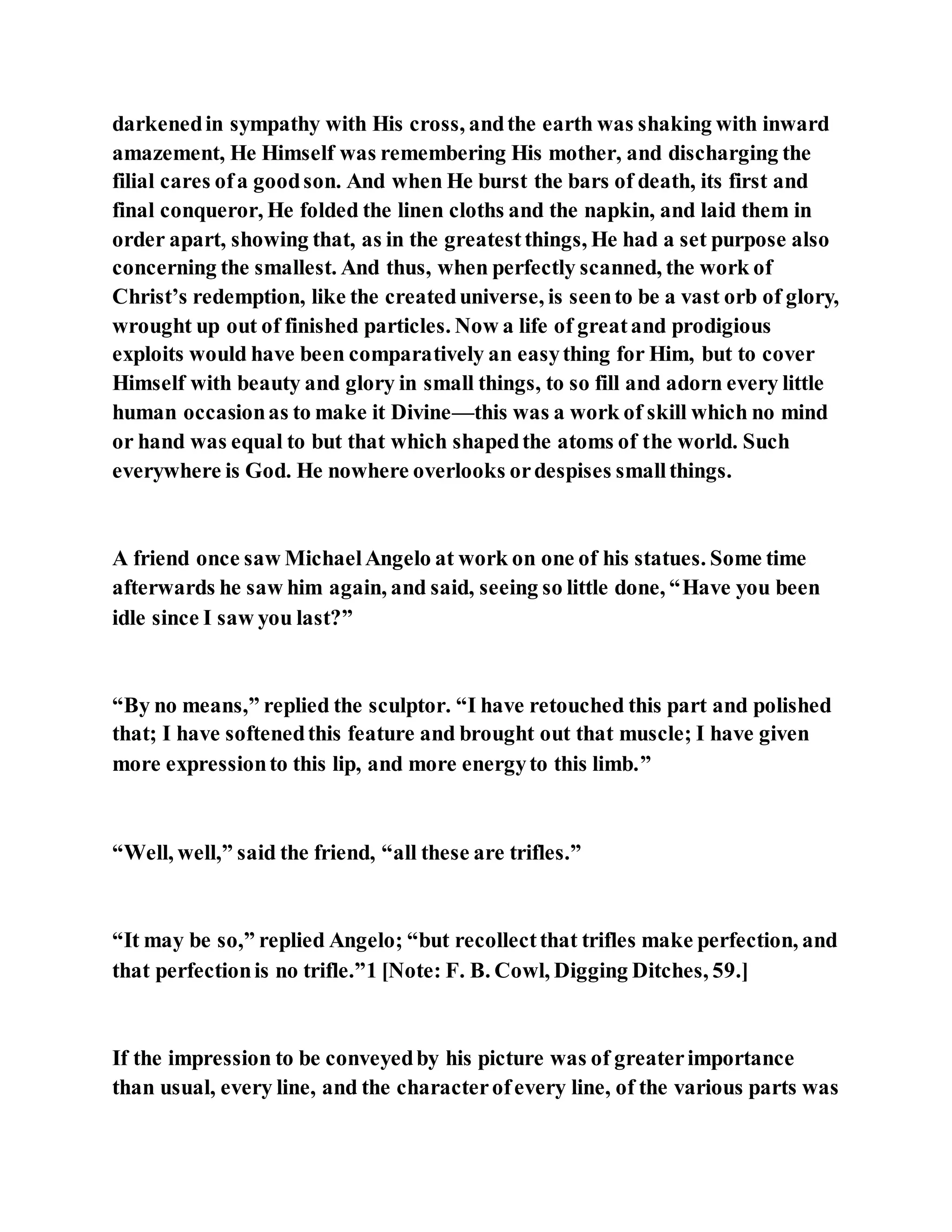 Jesus was stressing the importance of little things | PDF
