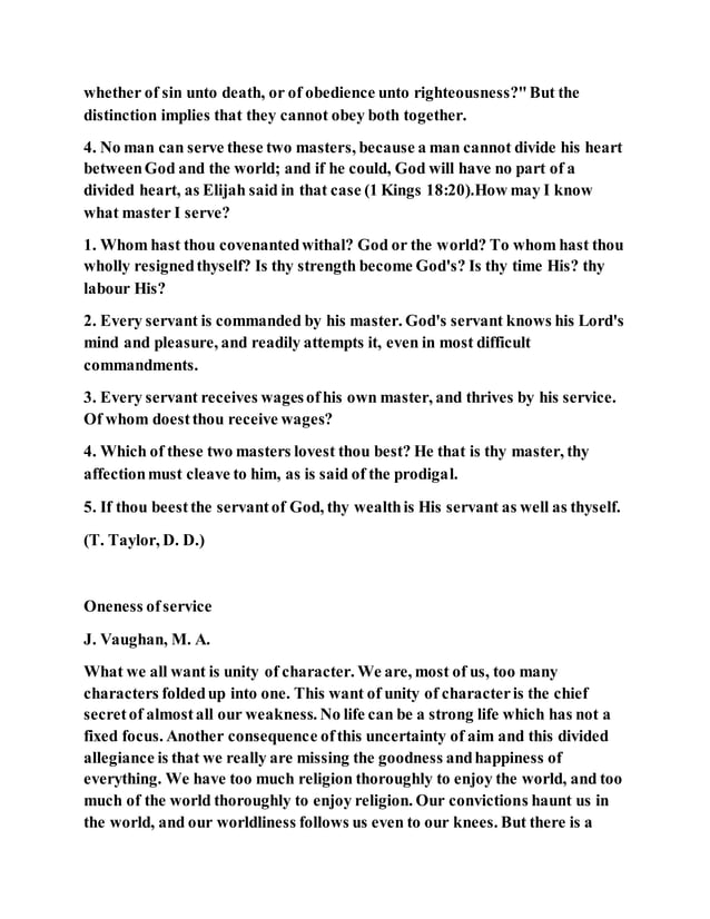 Jesus was stressing the importance of little things | PDF