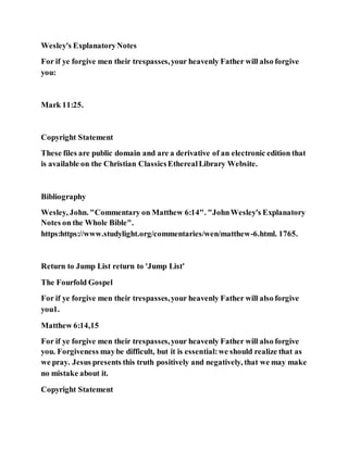 Jesus was strict on the issue of forgiveness | DOCX