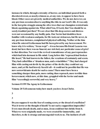 Jesus was sweating blood in gethsemane | DOCX | Christianity | Religion ...