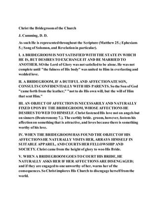 Jesus was the bridegroom | DOCX