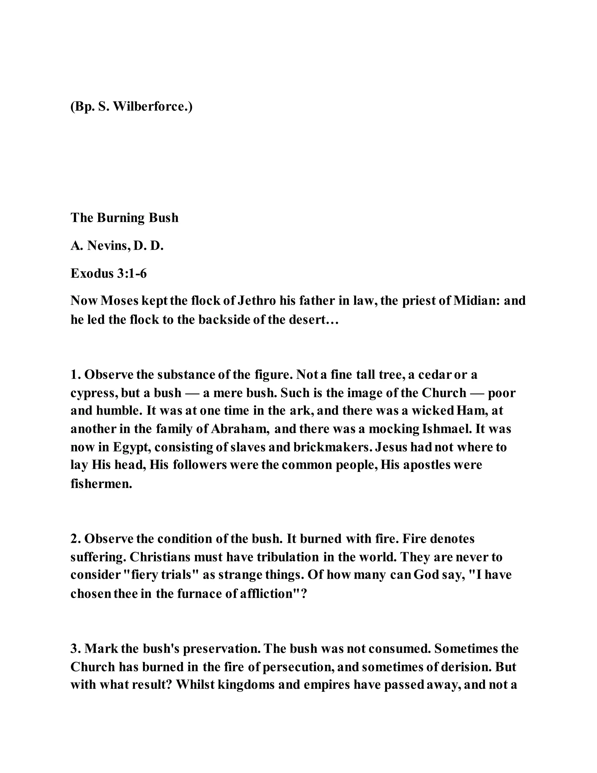 Jesus was the burning bush | DOCX
