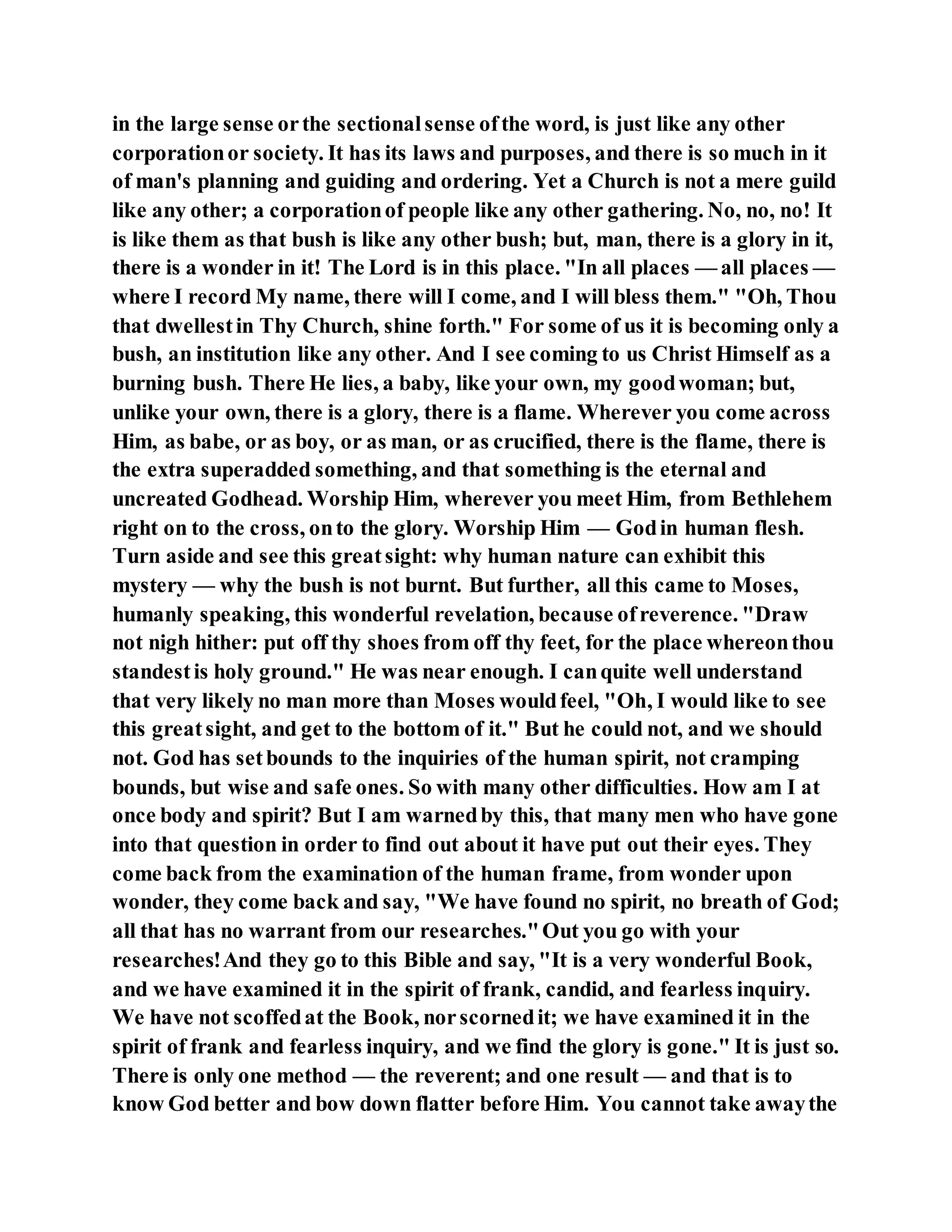 Jesus was the burning bush | DOCX